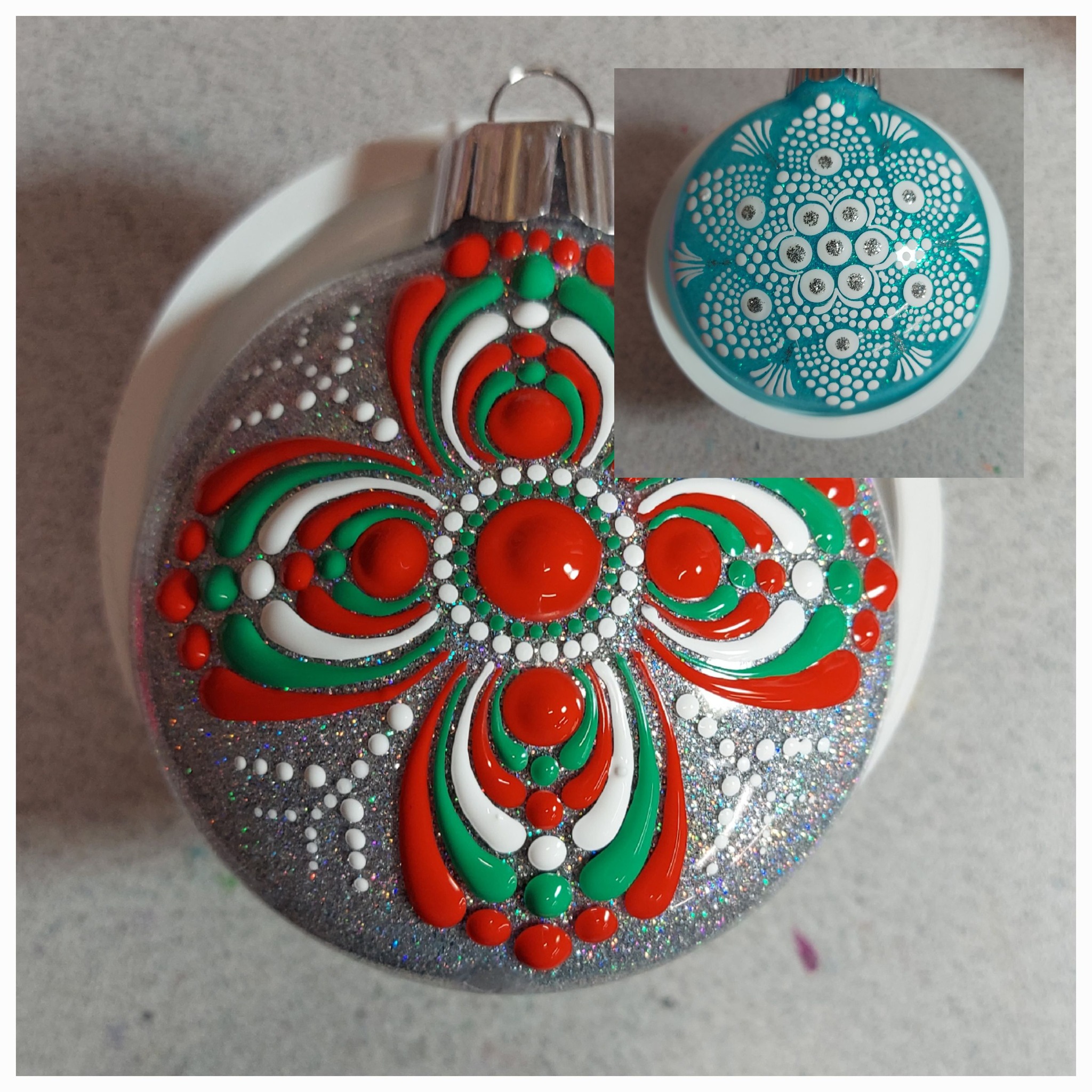 Christmas Ornament: Dot Paint Night - The Playroom